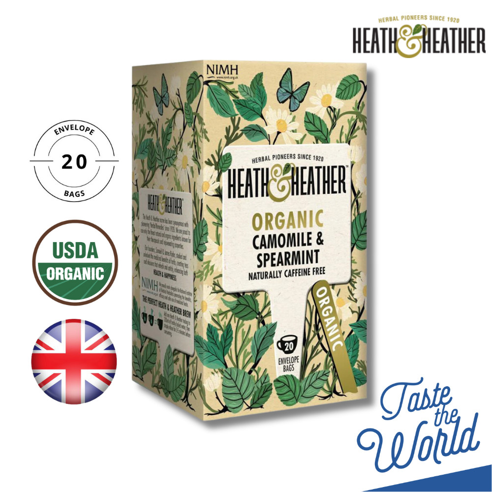 Heath & Heather Organic Camomile Spearmint Tea 20bags | Shopee Malaysia