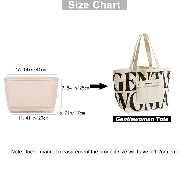 Multifunction Women Felt Insert Bag For GW Tote Bag Portable Handbag ...