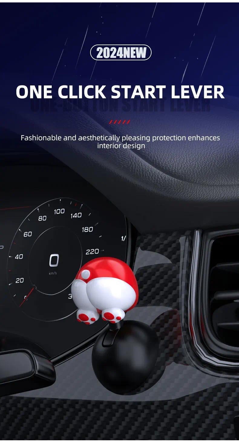 2024 New Car One-button Start Button Butt Rocker Car Engine Start and ...