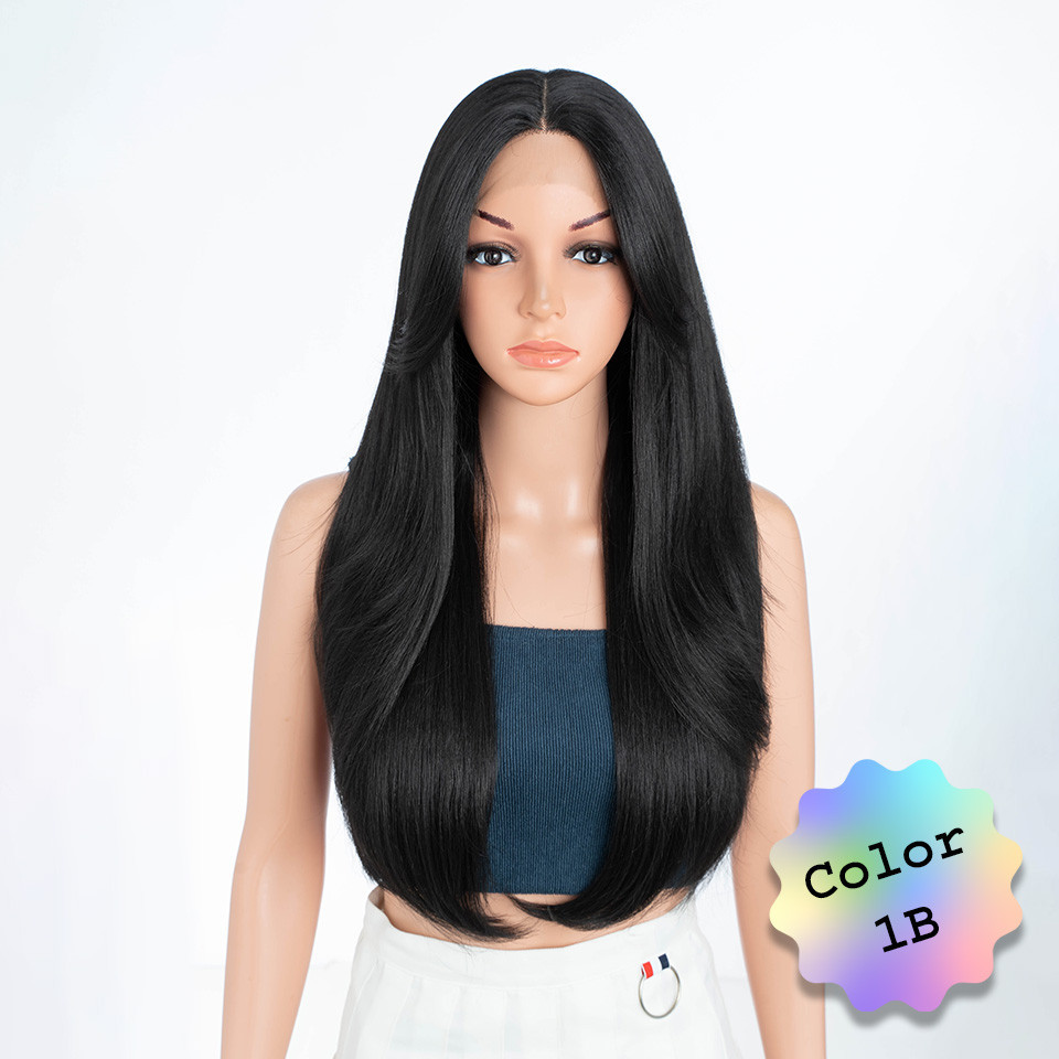 Synthetic Lace Front Wig Straight Lace Wig Cosplay Part Wig For Women ...