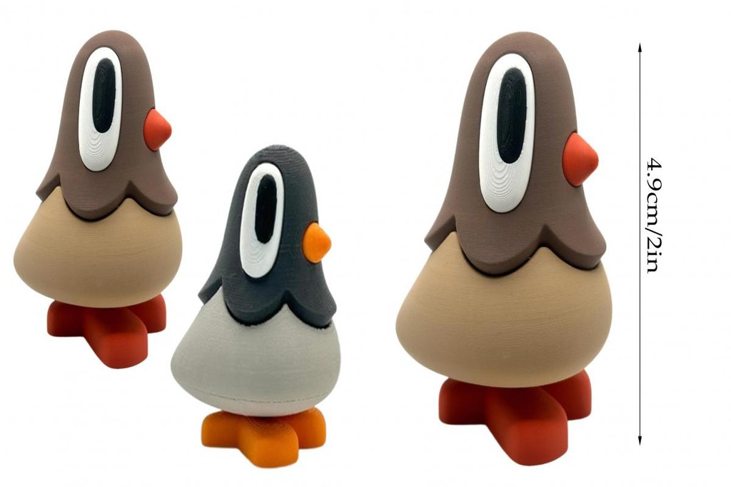 Desktop Pigeon Ornament Pigeon Ornament with Magnetic Foot Unique 3d ...