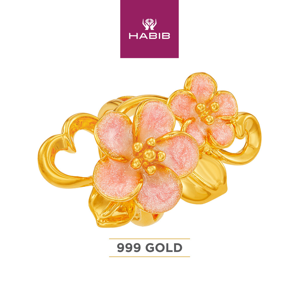 HABIB 999/24K Yellow Gold Ring 9GR00591224 | Shopee Malaysia