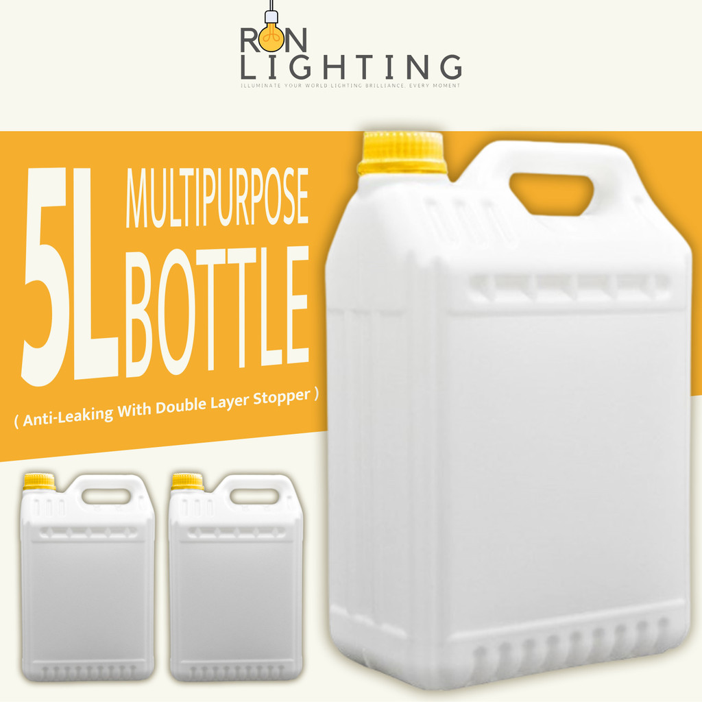 HDPE Multipurpose Semi-Clear Plastic PETG Bottle Tank Tong Lid Storage ...