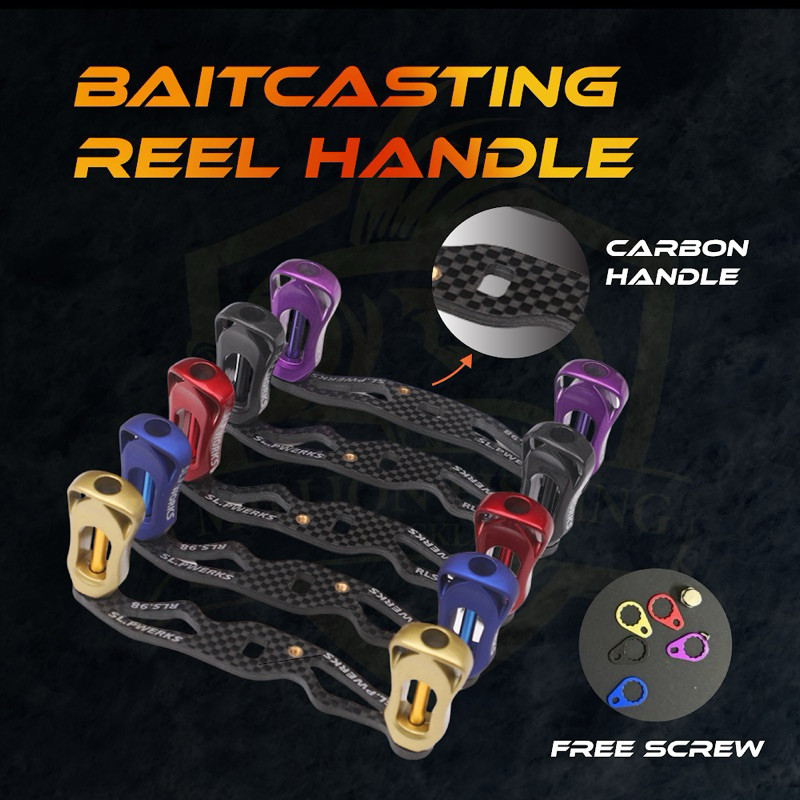 Mesin Pegang BC Reel Carbon Handle Baitcasting Handle BC Grip Carbon ...