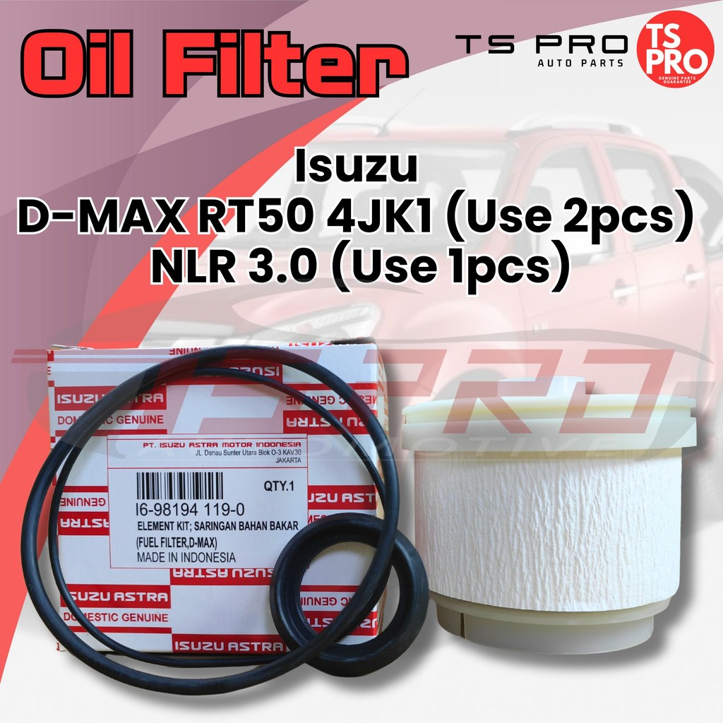 Isuzu Genuine Fuel Filter Penapis Diesel - Isuzu D-MAX RT50 TFR86 RT85 ...
