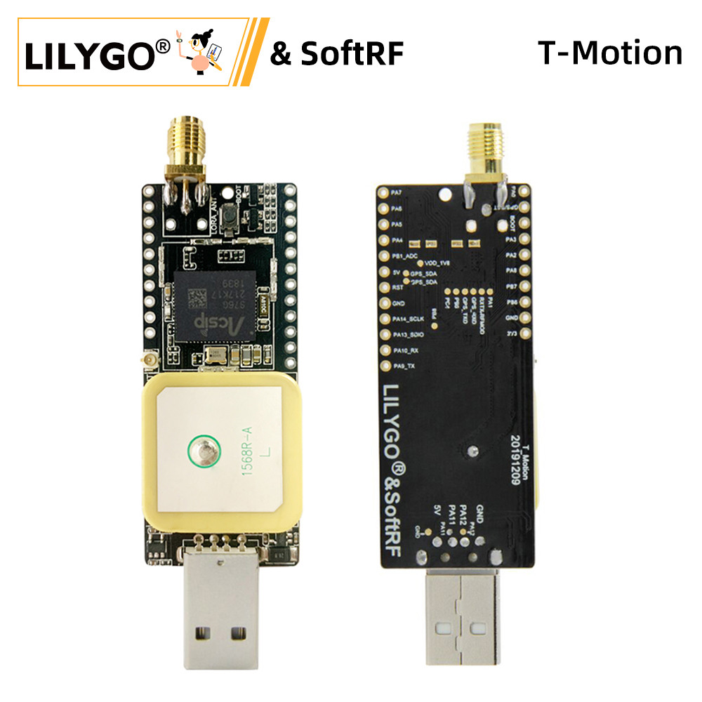 LILYGO® & SoftRF T-Motion S76G STM32 LoRa GNSS USB Connector 868MHz 915MHz 923MHz GPS Antenna ...