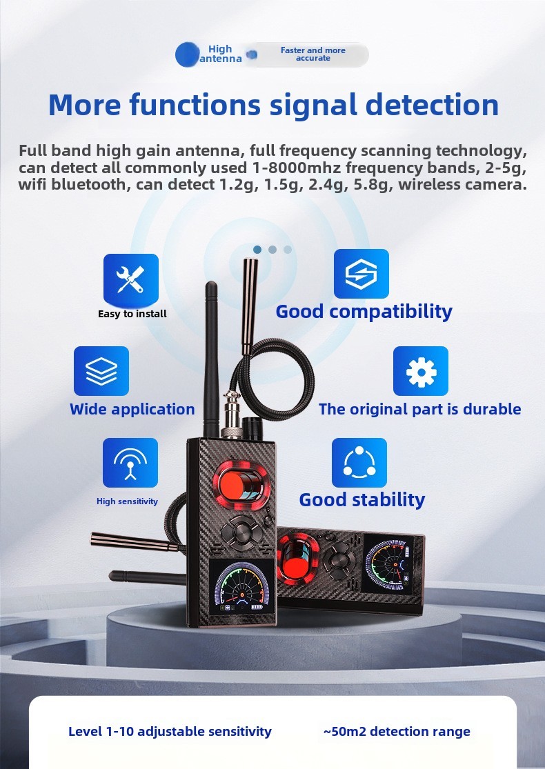 K99 Anti Spy Hidden Camera Detector Anti Spy Camera Scanning RF Signal ...