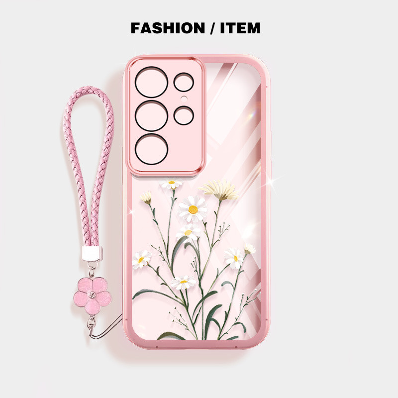 YBD Transparent Flowers in Summer Casing for Samsung Galaxy S20FE S21FE ...