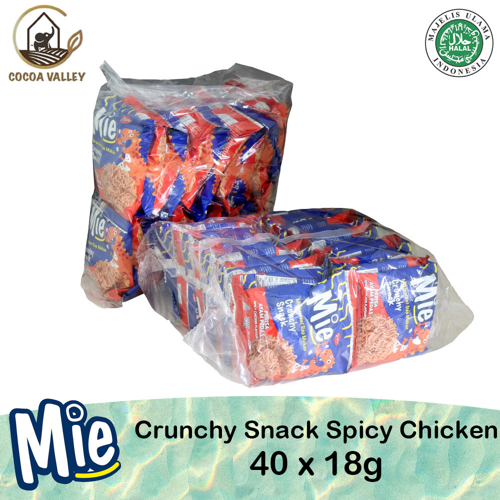 Dalu Mie Crunchy Snacks Spicy Chicken Flavour 40 x 18g (Made in ...