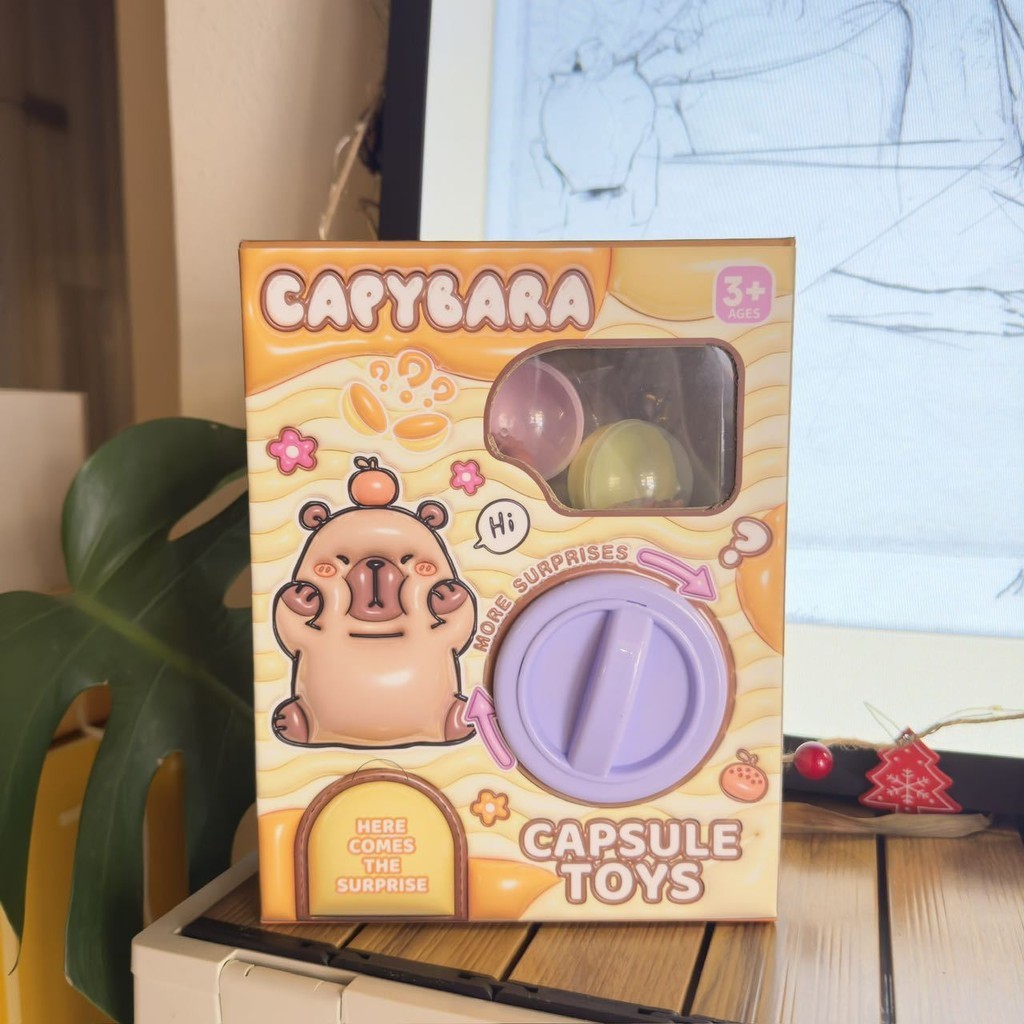 6 pcs Capybara Blind Box Gashapon Machine Surprise Doll Cute merch kids ...