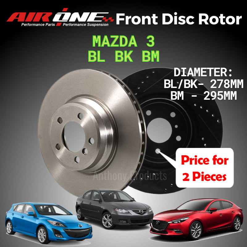 AIRONE MAZDA 3 BK BL BM Skyactiv (2003-2021) Front (Depan) OE Sport ...