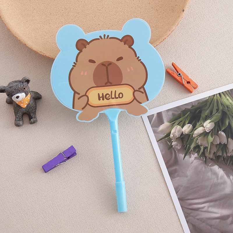 Capybara Hand Fans Summer Cute Capibara Fan Outdoor Portable Fan ...