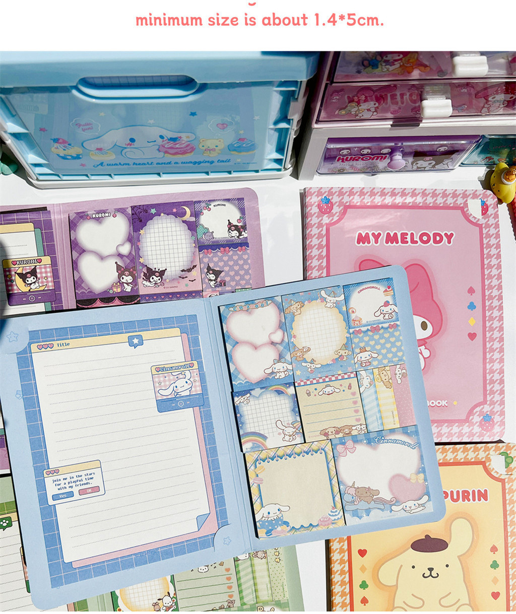 Note Pad Note Paper Set for Students with High-looking and Cute Sticky ...
