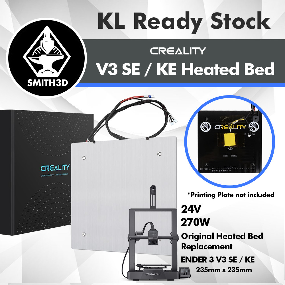 Creality Ender 3 V3 SE KE Heated Bed Replacement, Original 3D Printer ...
