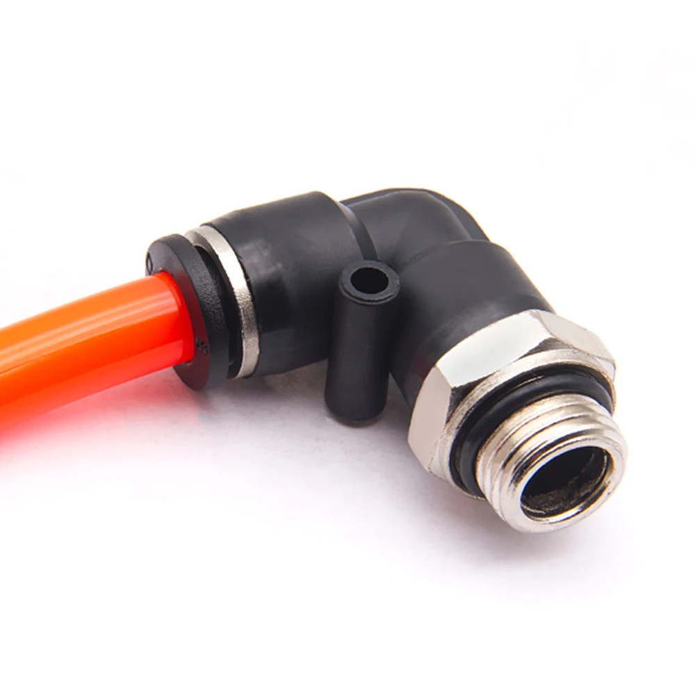 Black PL-G Thread Pneumatic Quick Connector, Male Thread G1/4", 1/8", 3 ...