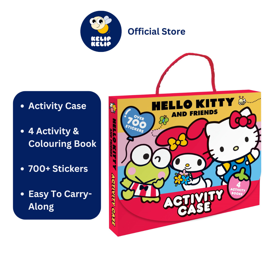 Hello Kitty & Friends 4 Books Activity Case Gift Set For Kids with 700 ...