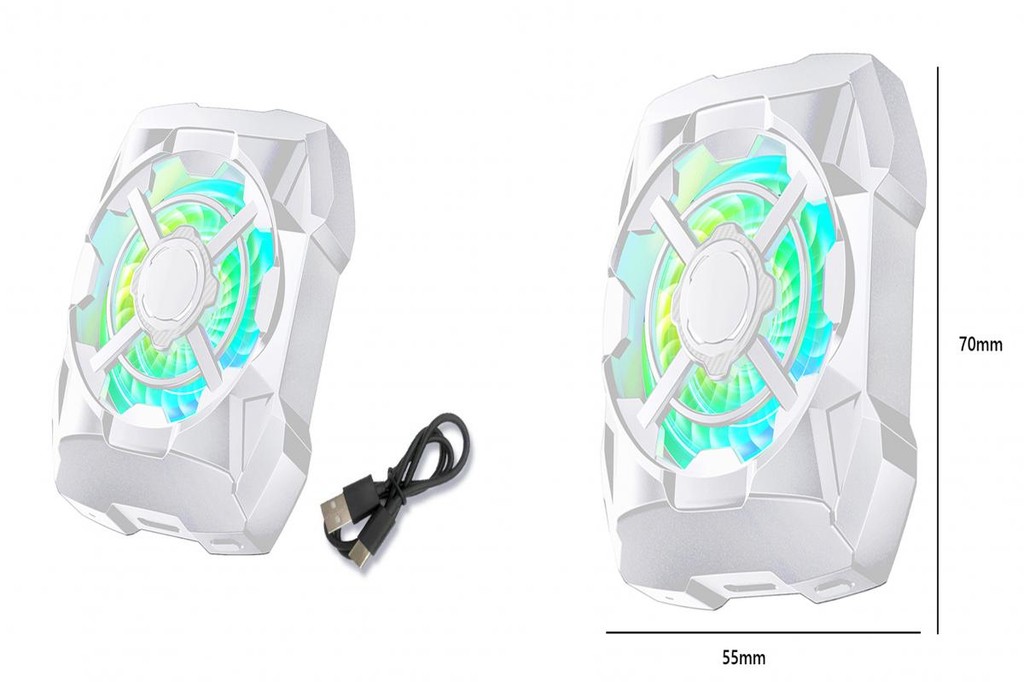 Phone Cooling Fan Thermal Radiator Wireless Rechargeable Gaming Phone ...