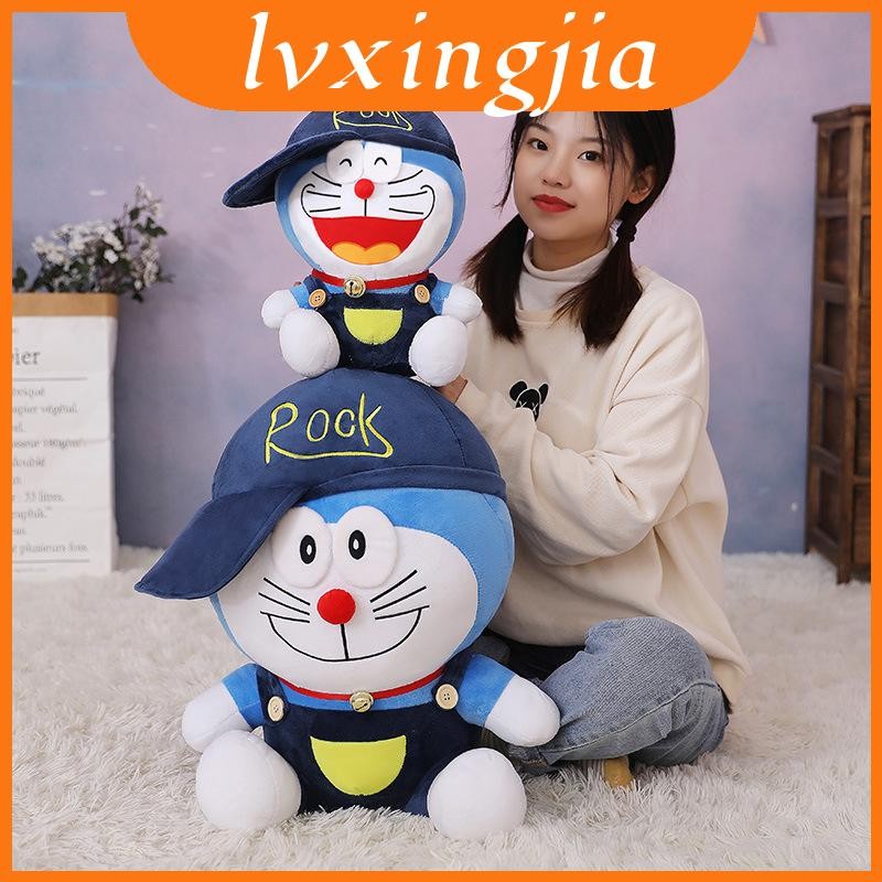Plush Adorable New Toy Doraemon Doll With Hat Featuring Fun Cartoon For ...