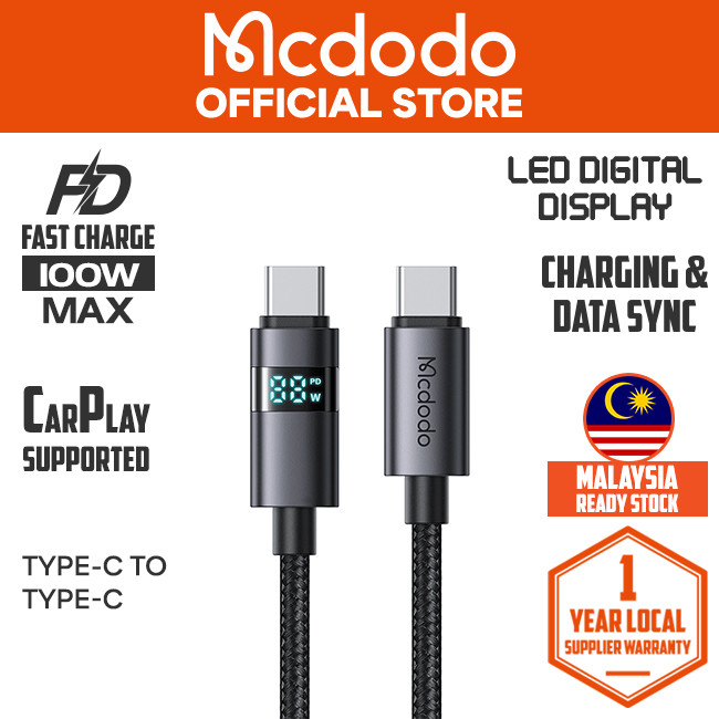 MCDODO CA561 / CA649 / CA652 / CA657 HORIZONTAL LED DISPLAY DATA CABLE ...