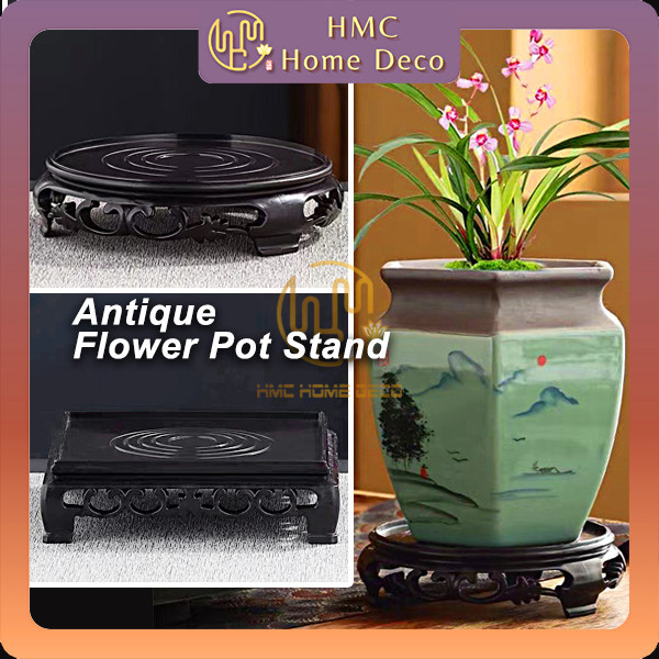 Antique Flower Pot Stand Flower Tray Rack / Lapik Tapak Pasu Bunga ...