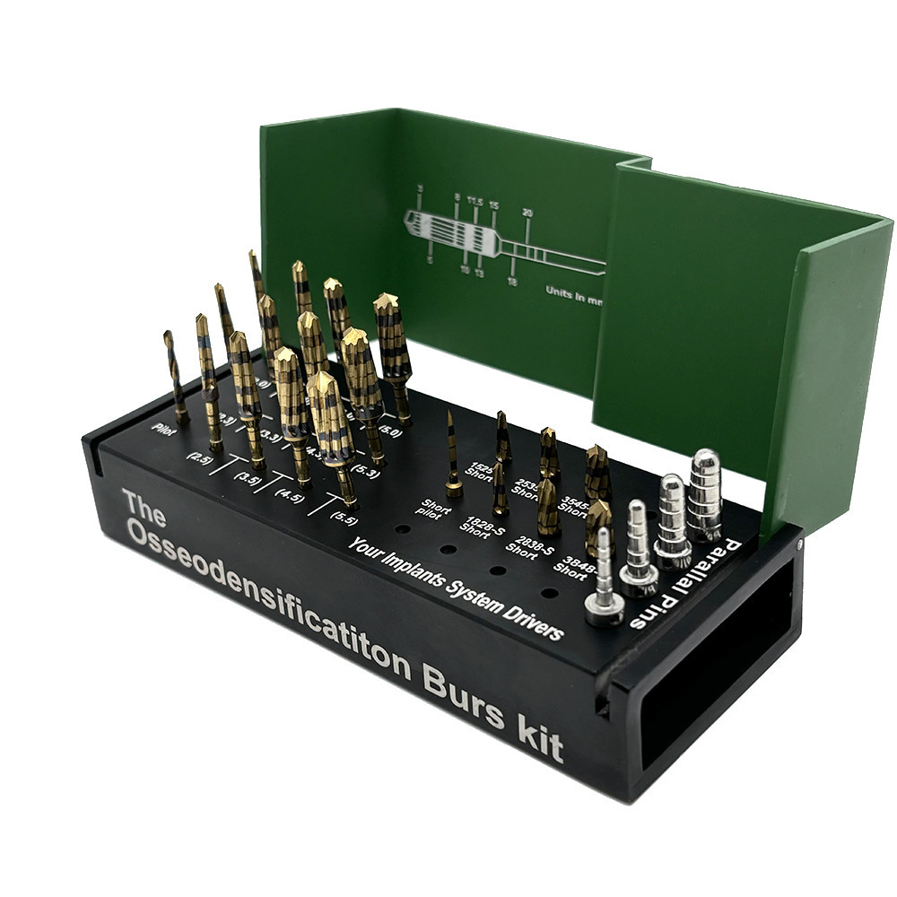 24Pcs Dental Osseodensification Burs Kit Implant System Drivers Drills ...