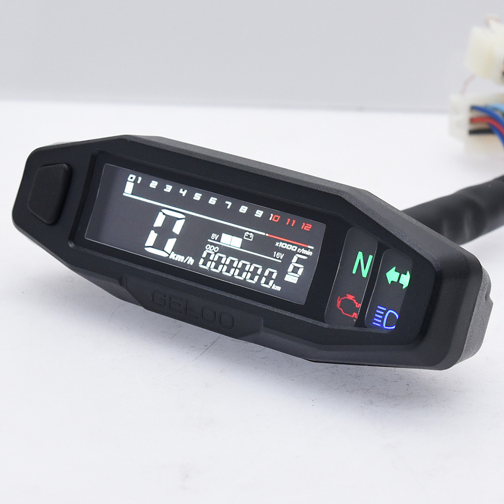 【With Sensor】Upgraded Model Universal LCD Digital Motorcycle ...