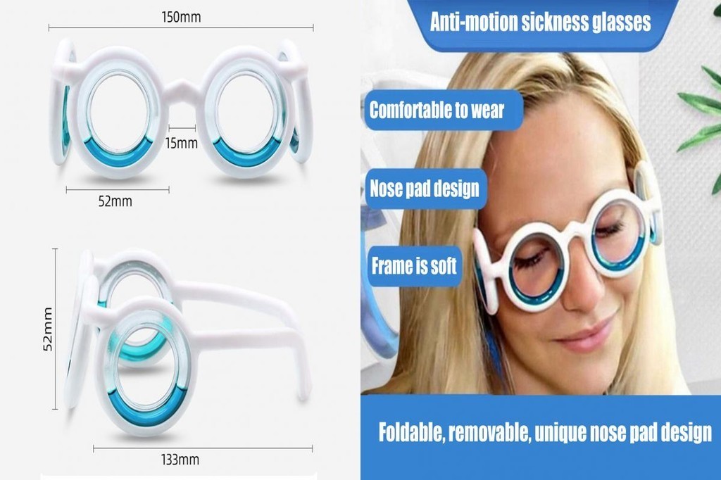 VOG* Travel-friendly Motion Sickness Glasses Driving Motion Sickness ...