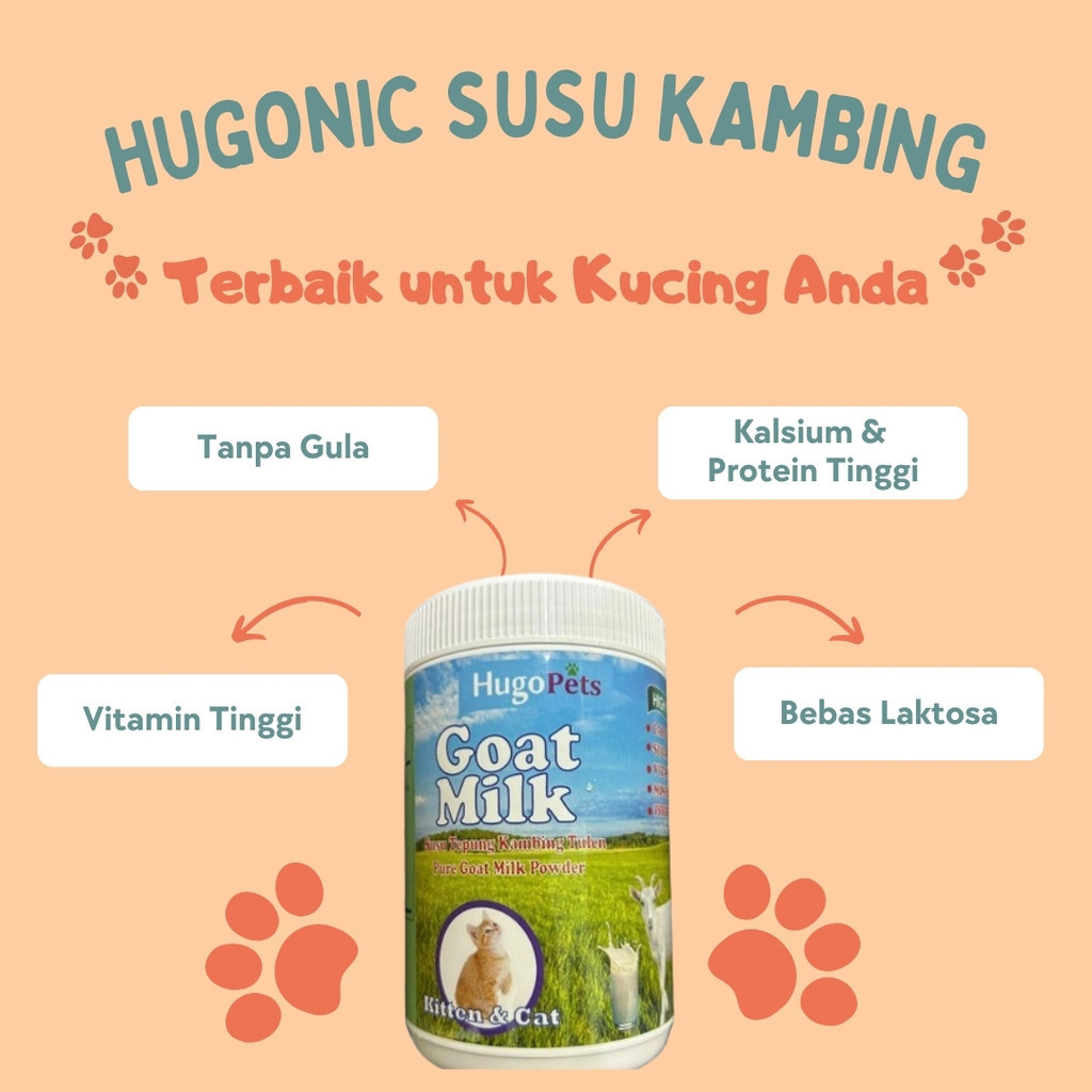 Hugonic 100% Pure Goat Milk for Cat/Susu Kambing Kucing Tulen/Susu Anak ...