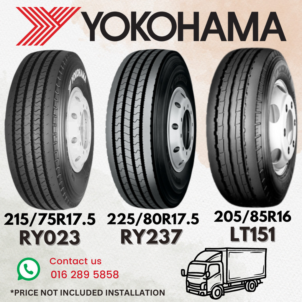 215/75R17.5 225/80R17.5 Yokohama Bridgestone Truck Tire R294 RY023 R156 ...