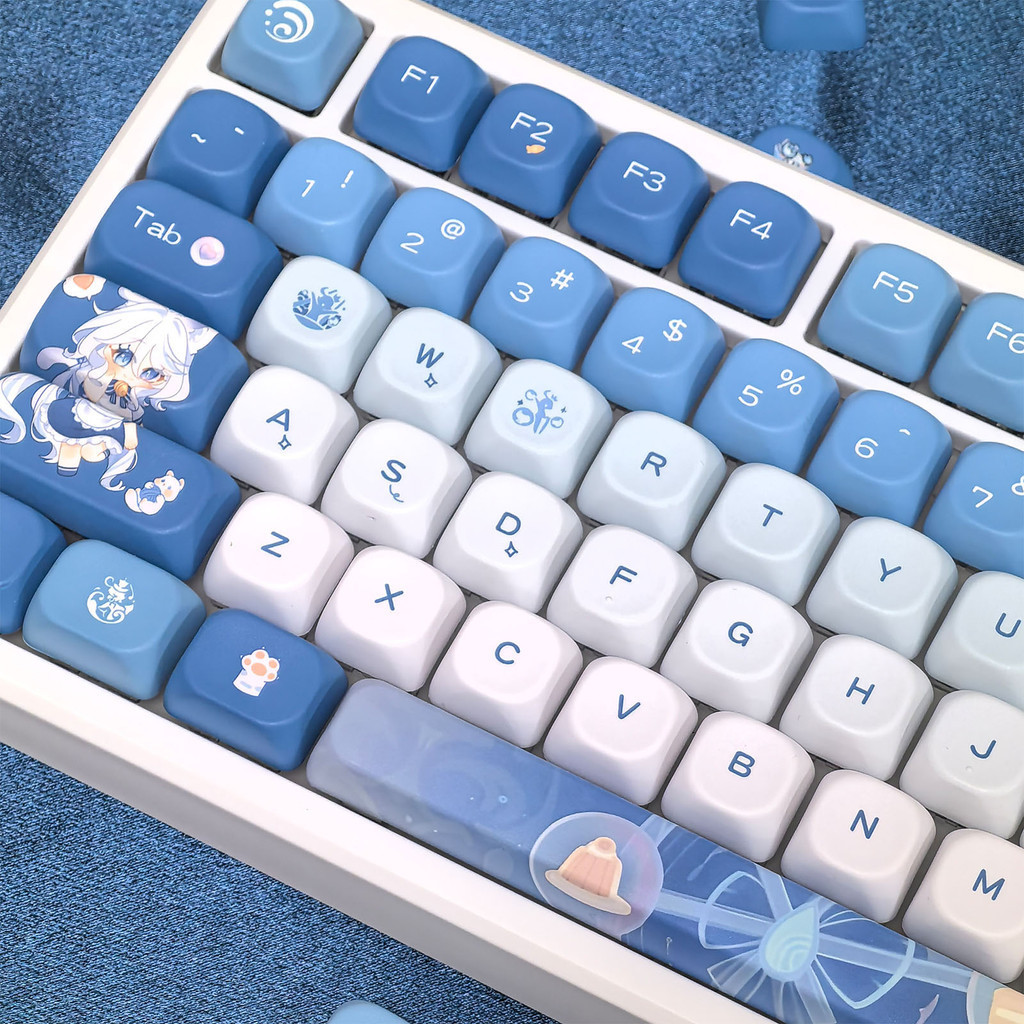 Genshin Impact Original Furina Meow Keycap MOA Profile Five-side ...