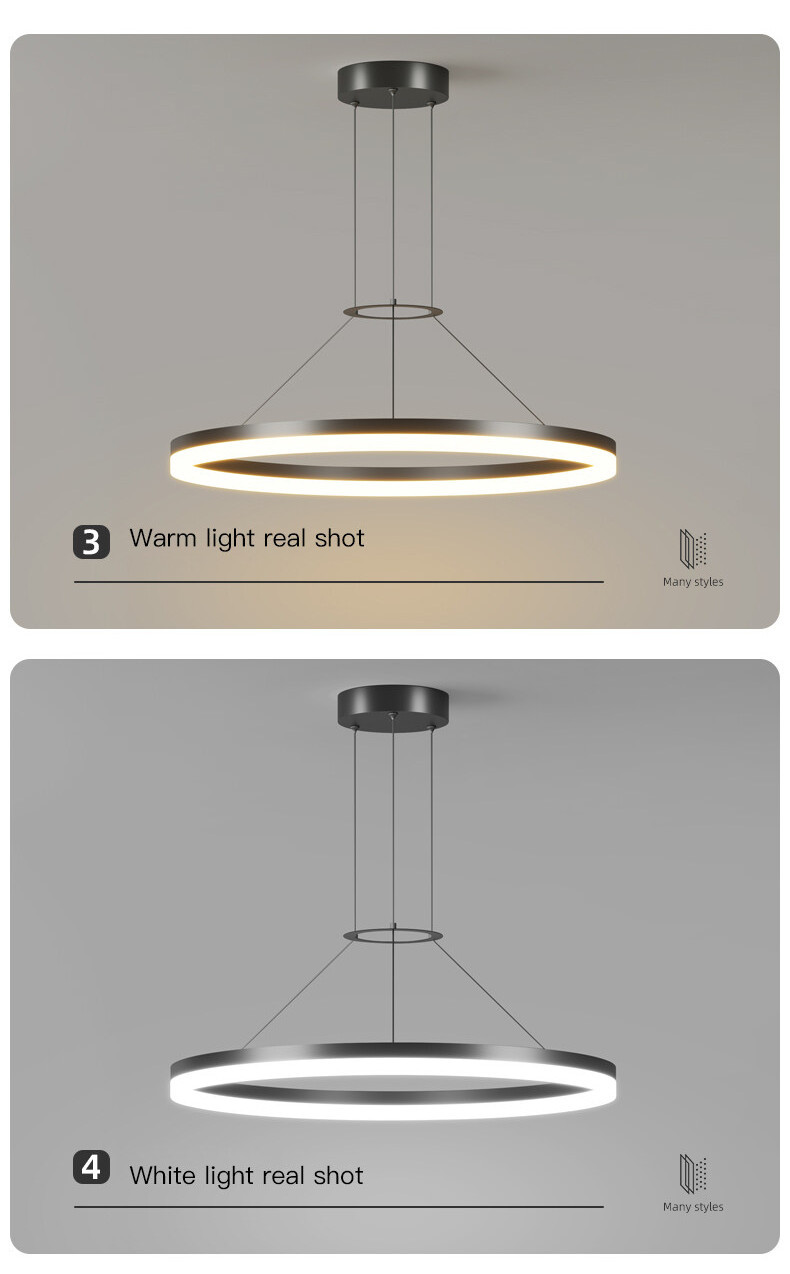 TRAZOS Modern LED Ceiling Lights Pendant Light for Dining Room Living ...