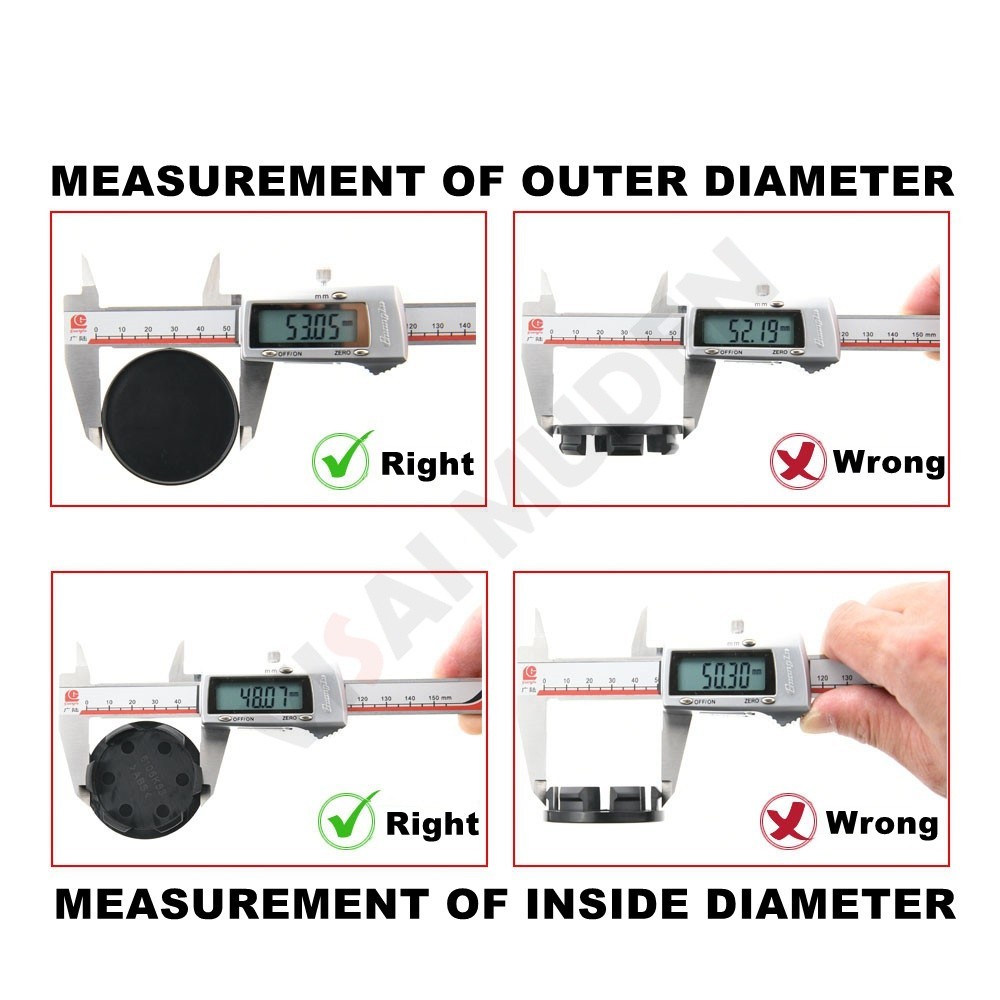 original 4PCS OD 65MM / ID 60MM Wheel Hub Cap GR TRD TOM'S MUGEN VTEC ...