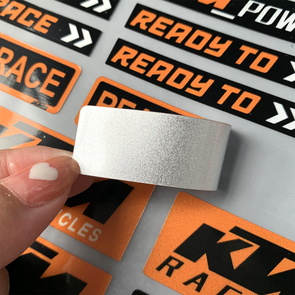 KTM Motorcycle Sticker Reflective Ready to Race Motorcross Helmet Body ...