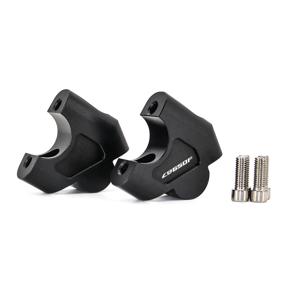 Motorcycle Handlebar Riser Bar Mount Handle Clamp 28mm 1 1/8" For Honda ...