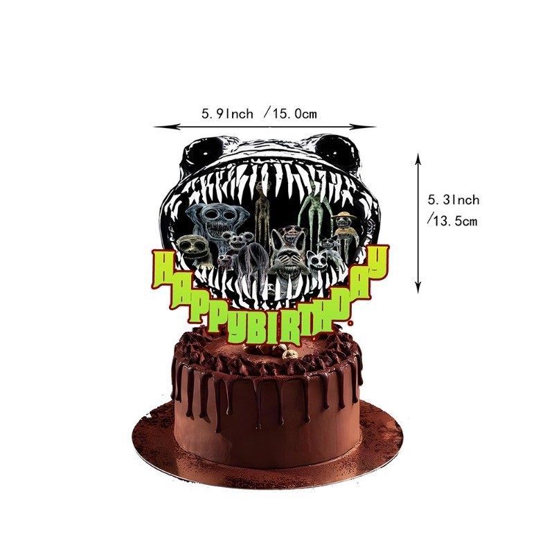 Zoonomaly Game Theme Party Needs Decoration Cartoon Smiley Face Human ...