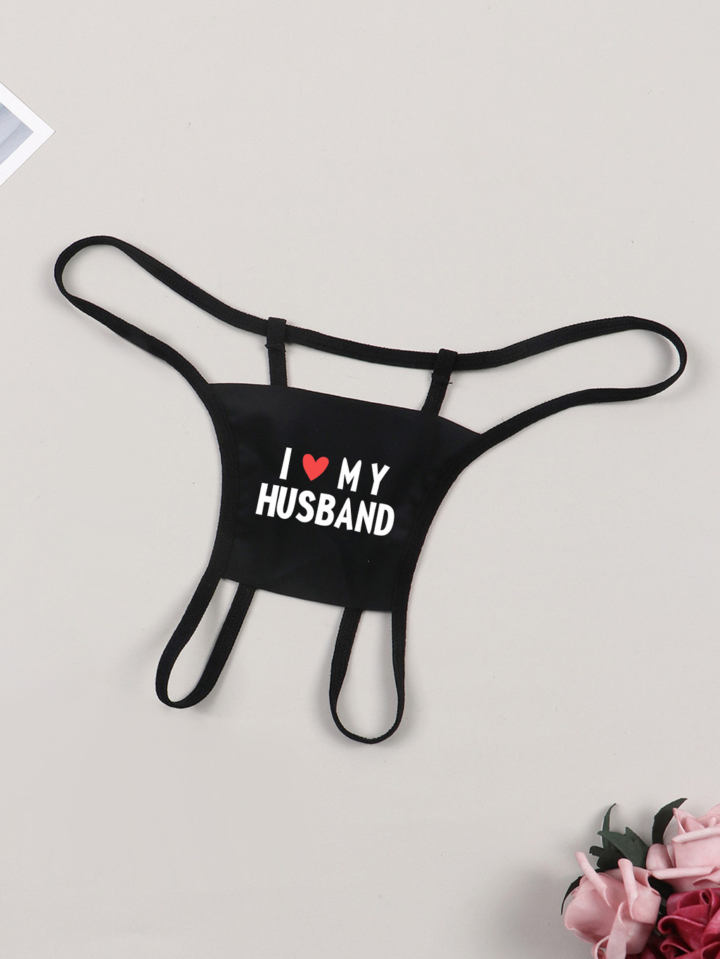 Sexy Letter Printed Open Crotch Thong Women's Low Rise Panties N349+R176 | Shopee Malaysia