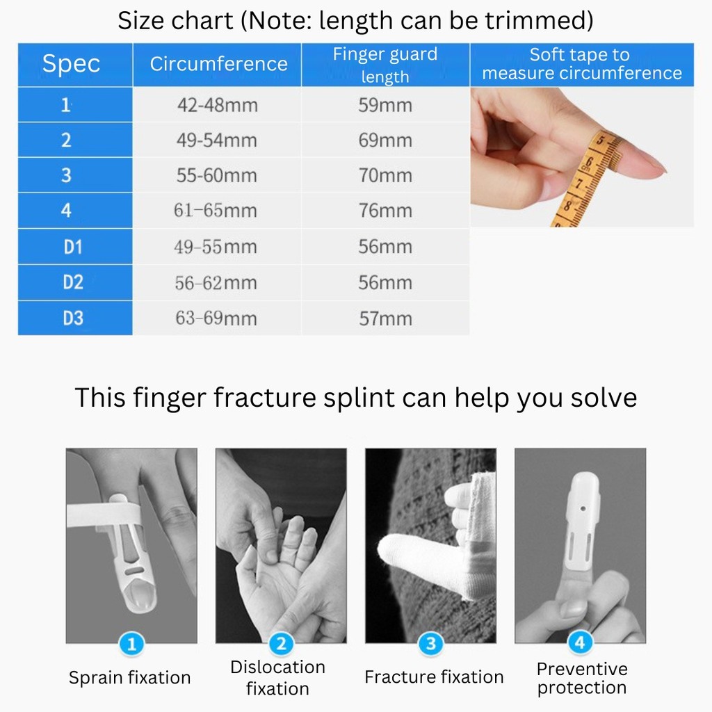 Hand Rehabilitation Splint Brace Support Guard Fixing Broken Finger ...