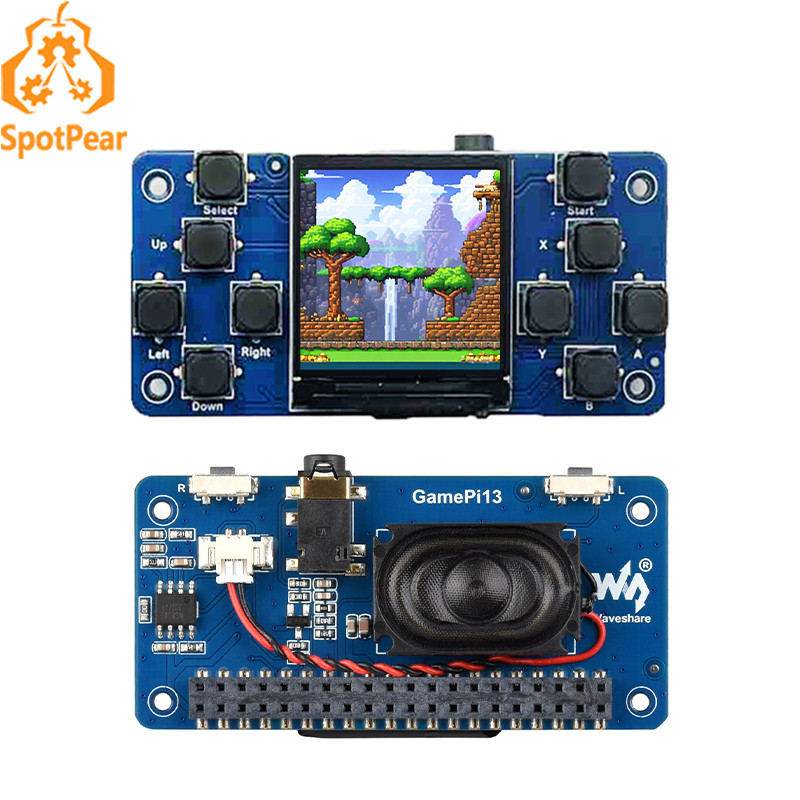 Raspberry Pi Display Screen 1.3inch LCD with Game Button AND Audio Buzzer For Zero 2W / 3B / 4B ...