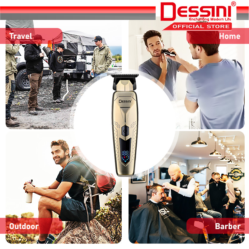 DESSINI ITALY USB Rechargeable Hair Trimmer Clipper Shaver Cutter ...