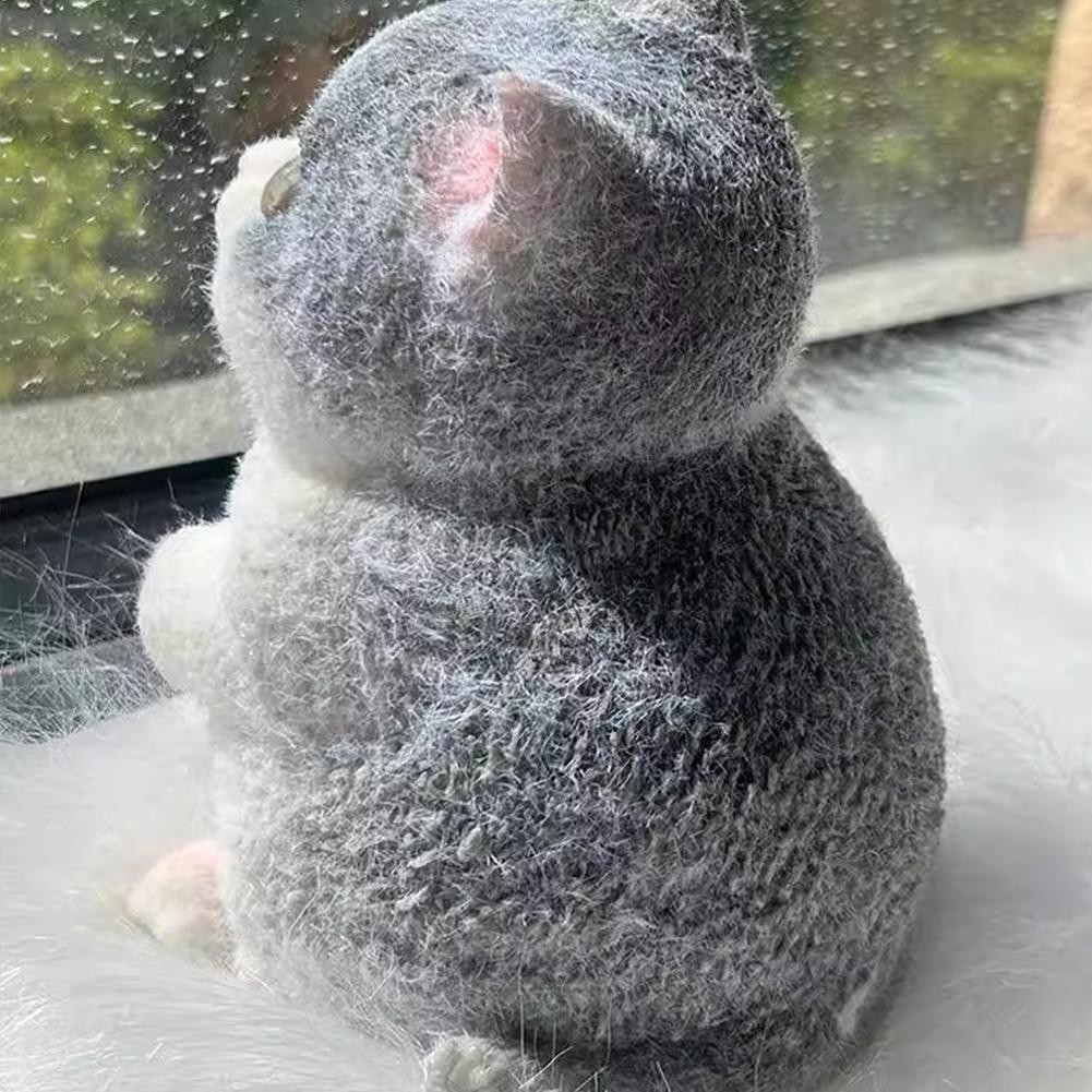 Large Simulation Cat Squeeze Toys Slow Rebound Cute Cat Fidget Toy Kids ...