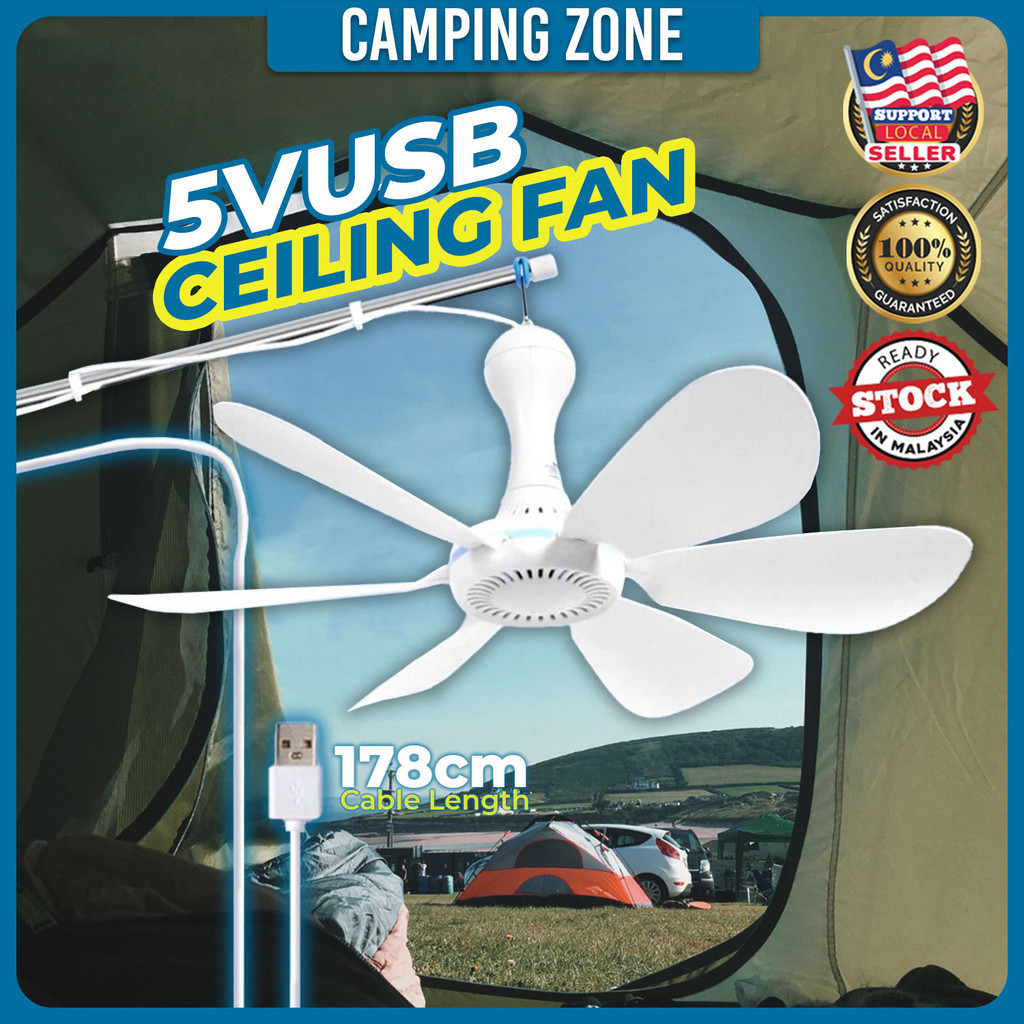 6 Blade 5V USB Kipas Syiling Ceiling Fan Mini Fans Mini Fans Air ...