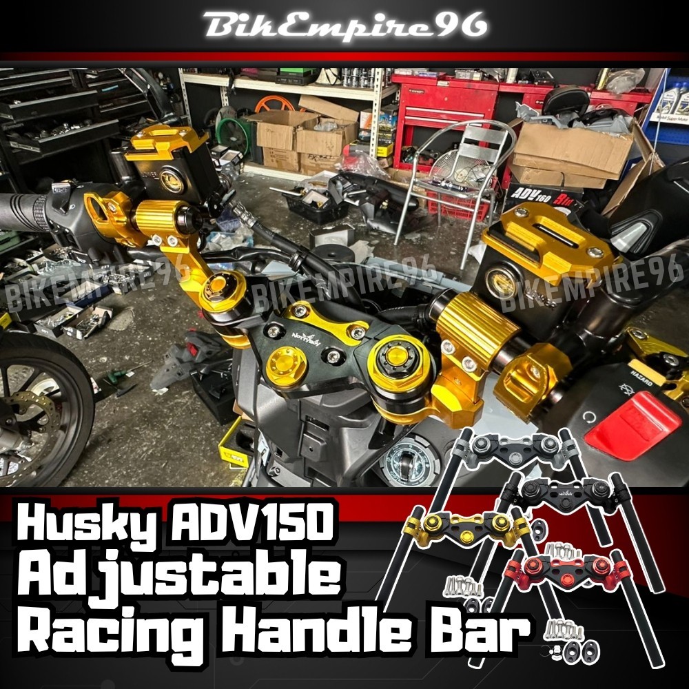 Husky150 Adjustable Racing Handle Bar Premium CNC NottyBoy Aluminum ...