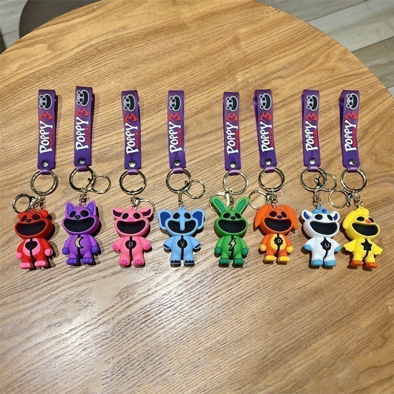 Game Smiling Critters Keychain Poppy Playtime Cartoon Hopscotch Catnap ...
