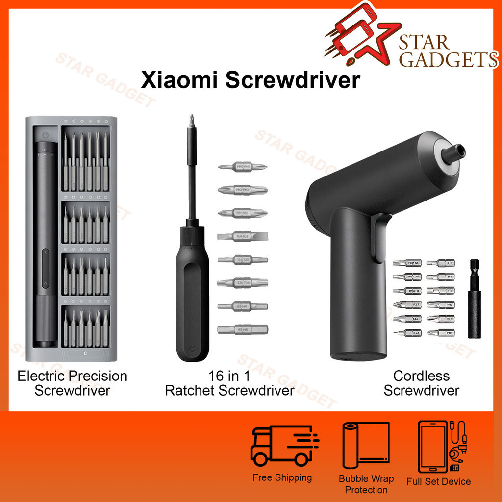 Xiaomi Cordless Screwdriver / 16-in-1 Ratchet Screwdriver / Electric ...