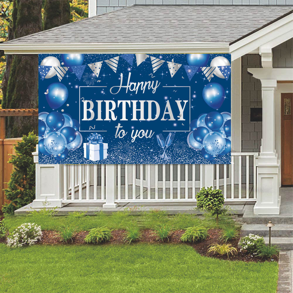 Happy Birthday Backdrops Balloon Set For Kids Adult Birthday Party ...