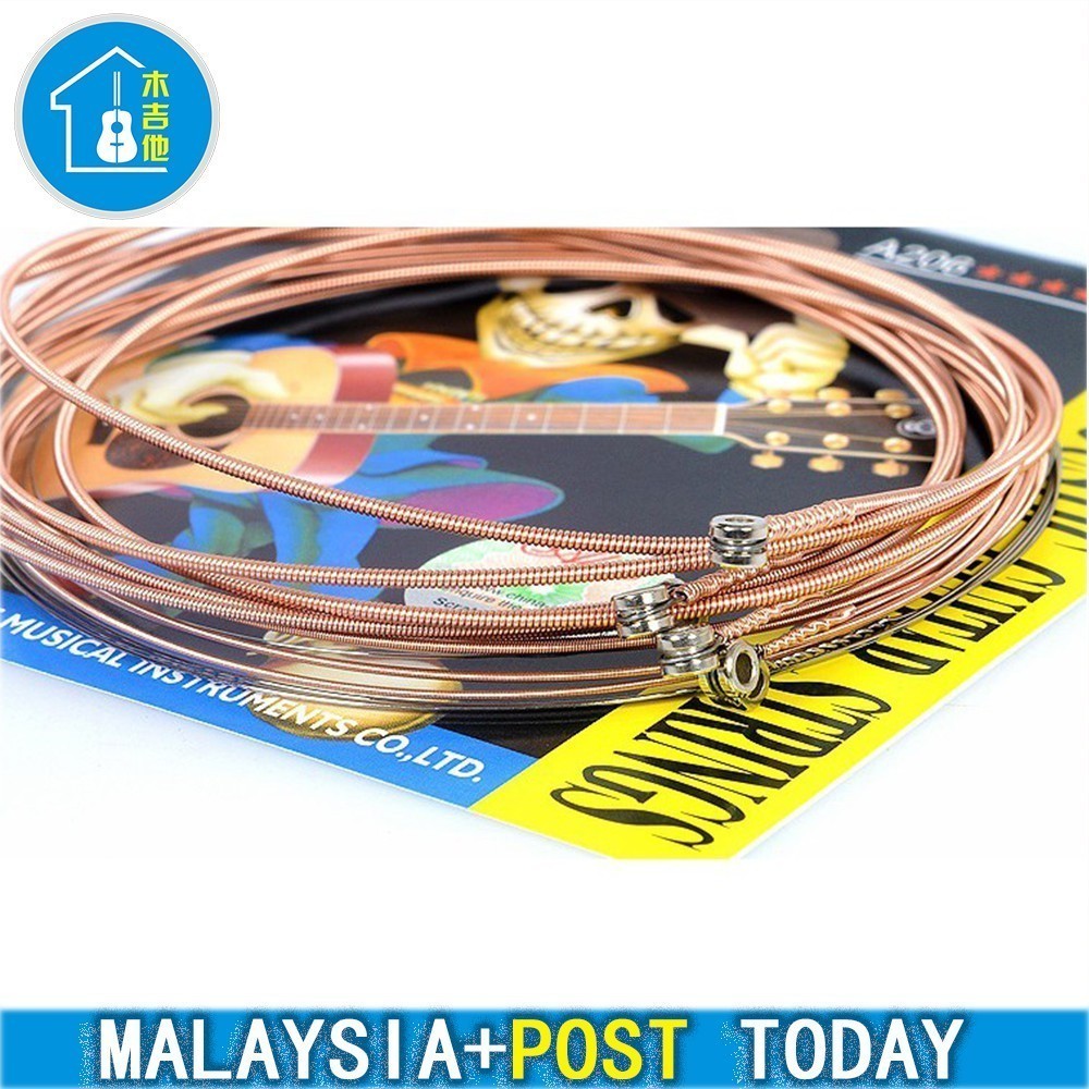 【Fast delivery】 Alice A206 Acoustic Guitar String Guitar Strings Set ...
