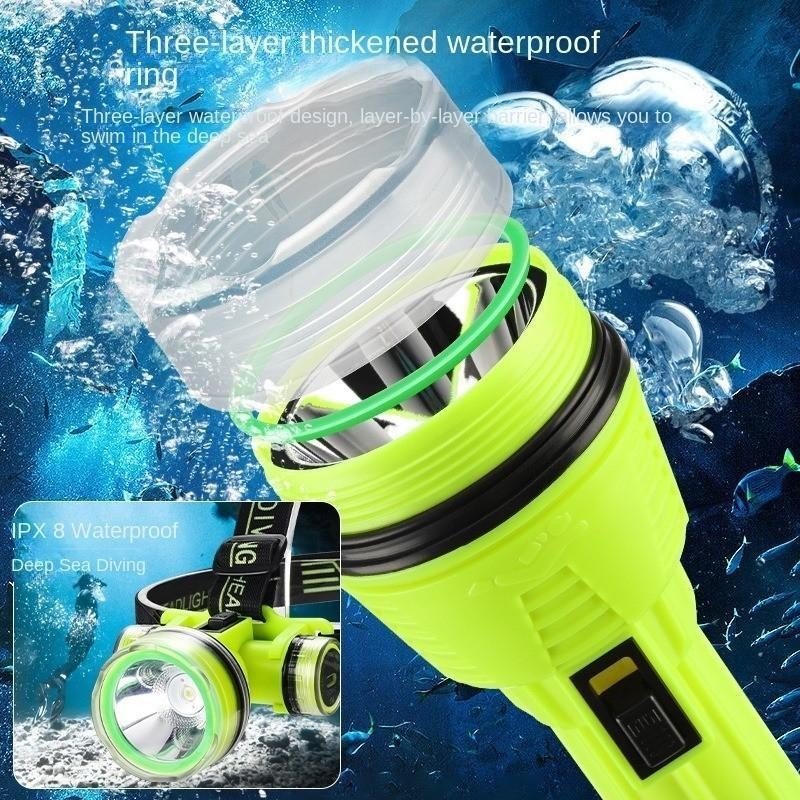 Scuba Dive Light Head Lamp Scuba Gear Dive Head Light Underwater ...