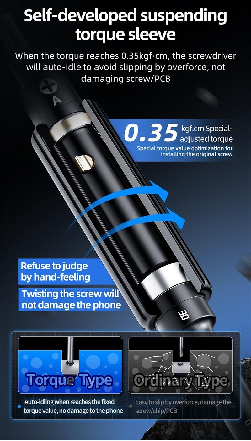 Qianli iWhale Torque 3D Screwdriver Set Special S2 Steel Magnetic Torque 3D Screwdriver High ...