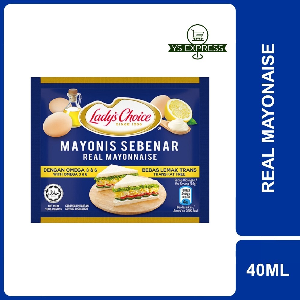 LADY'S CHOICE Real Mayonaise 40ML - Mayonis Sebenar | Shopee Malaysia
