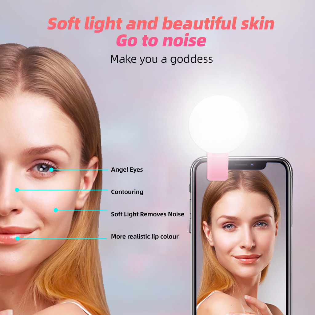 Mobile Phone LED Selfie Ring Light Portable Mini Durable Practical ...
